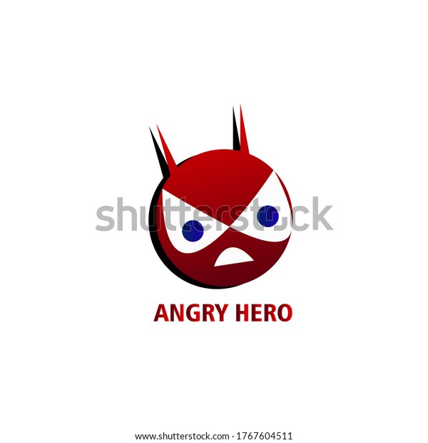 Hero Angry Angryman Angryboy Logo Icon Stock Vector (Royalty Free ...