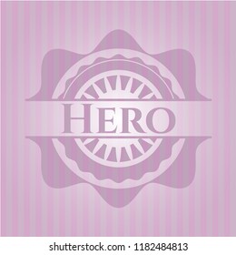 Hero Retro Pink Emblem Stock Vector (Royalty Free) 1182484813 ...