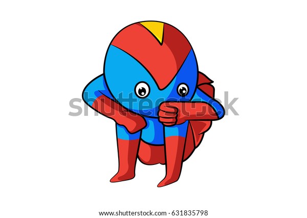 Hero Sitting Vector Illustration Isolated On Stock Vector (Royalty Free ...