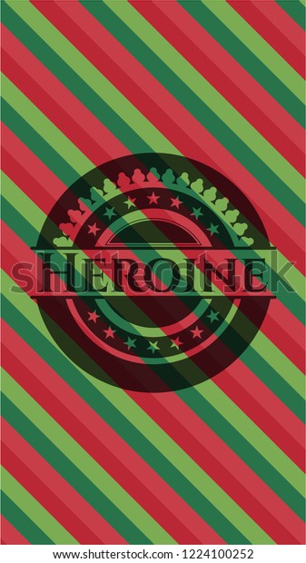 Heroine Christmas Emblem Background Stock Vector (Royalty Free ...