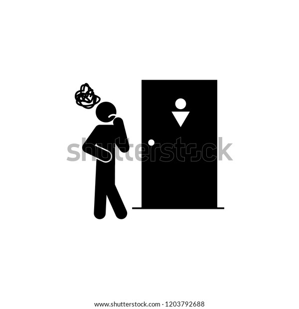 Hesitate Hesitation Problem Icon Element Human Stock Vector (Royalty ...
