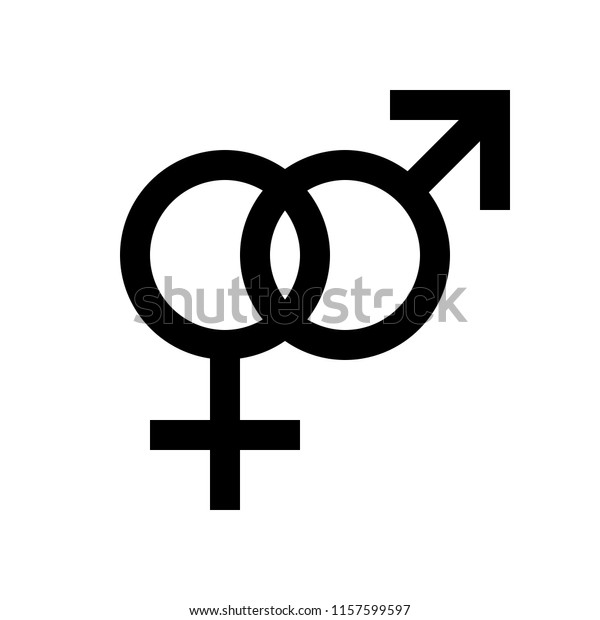 Heterosexual Mating Symbol Stock Vector (Royalty Free) 1157599597 ...