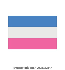 Heterosexuality Flag On White Background Stock Vector (Royalty Free ...