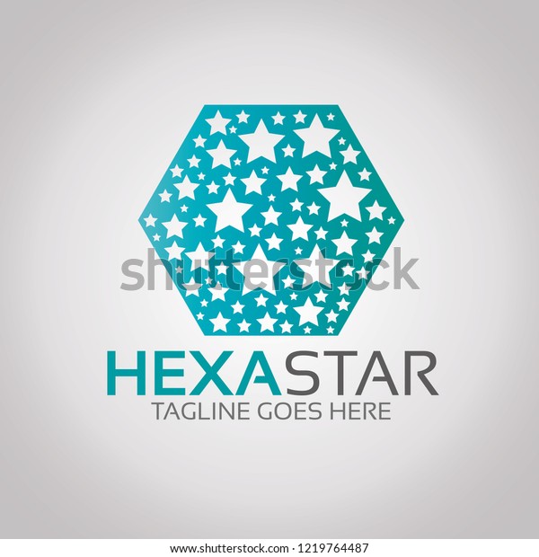 Hexa Star Logo Stock Vector (Royalty Free) 1219764487 | Shutterstock