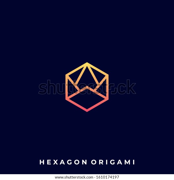 Hexagon Color Illustration Vector Template Suitable Stock Vector ...