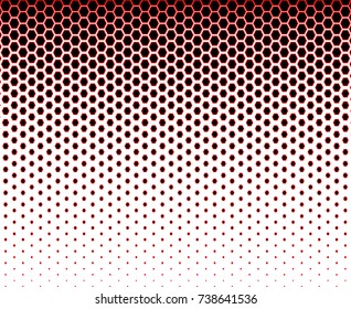 Hexagon Fade Pattern Red Stroke Color Stock Vector (Royalty Free ...