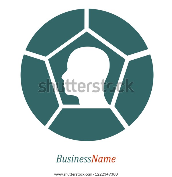 Hexagon Geometric Shape Human Head Minimal Stock Vector (Royalty Free ...