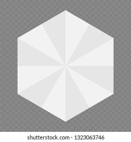 Hexagon Icon On Transparent Background Vector Stock Vector (Royalty ...