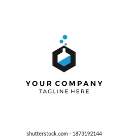 Hexagon Lab Modern Logo Concept Vector Stock Vector (Royalty Free ...