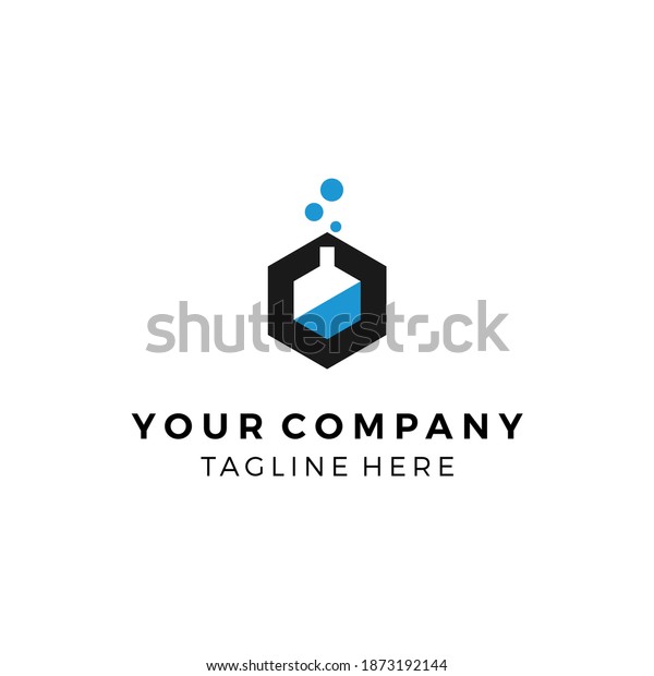 Hexagon Lab Modern Logo Concept Vector Stock Vector (Royalty Free ...