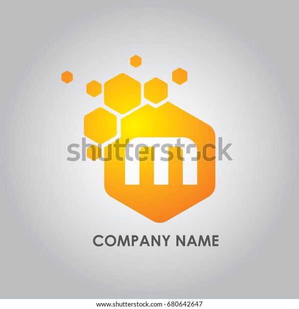 Hexagon Letter M Logo Design Vector Stock Vector (Royalty Free ...