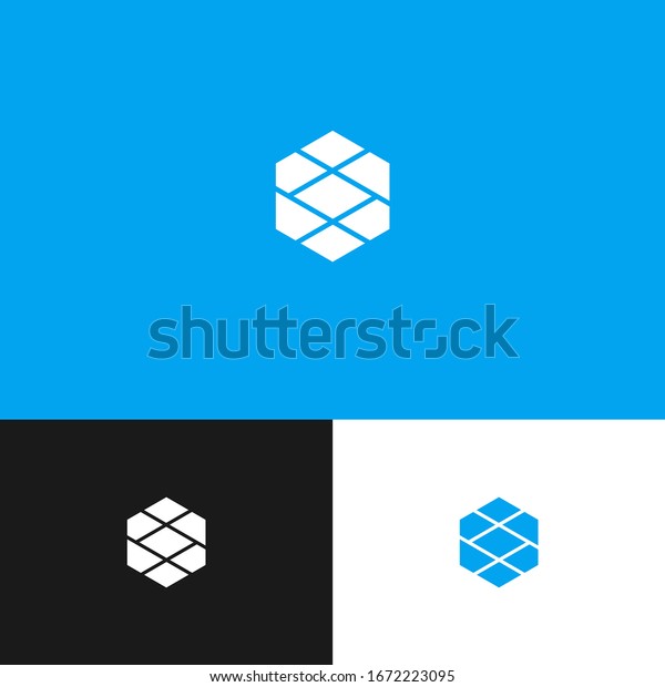 Hexagon Logo Design Concept Can Representing Stock Vector (Royalty Free ...