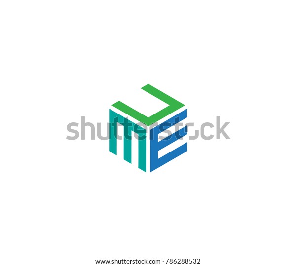 Hexagon Logo Letter Ume Logo Template Stock Vector (Royalty Free ...