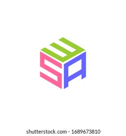 Hexagon Logo Letters Wsa Stock Vector (Royalty Free) 1689673810 ...