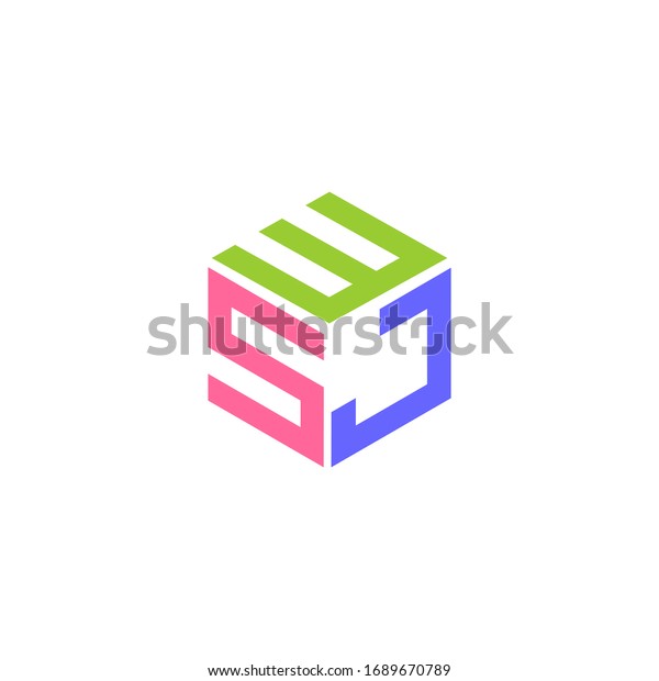 Hexagon Logo Letters Wsj Stock Vector (Royalty Free) 1689670789 ...
