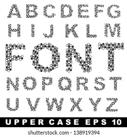 Hexagon Pattern Alphabet Stock Vector (Royalty Free) 138919394 ...