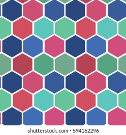 Hexagon Pattern Colorful Stylish Monochrome Vector Stock Vector ...