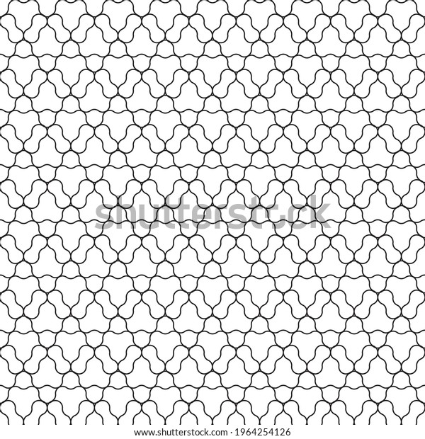 Hexagon Pattern Line Rounded Corners Vector Stock Vector (Royalty Free ...