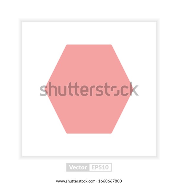 Hexagon Shape Illustration Vector Graphic Basic Stock Vector (Royalty ...