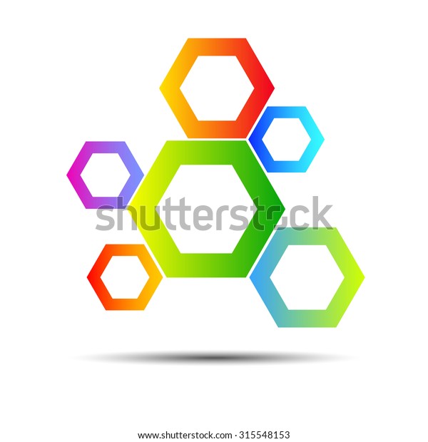 Hexagon Symbol Icon Shape Sign Template Stock Vector (Royalty Free ...