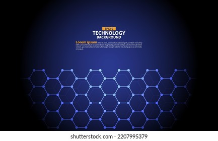Hexagon Technology Futuristic Modern Vector Stock Vector (Royalty Free ...