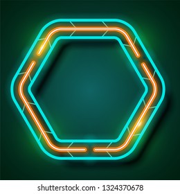 Hexagonal Banner Design Stock Vector (Royalty Free) 1324370678 ...