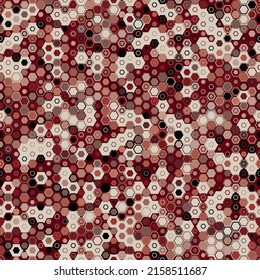 Hexagonal Camouflage Seamless Pattern Background Urban Stock Vector ...