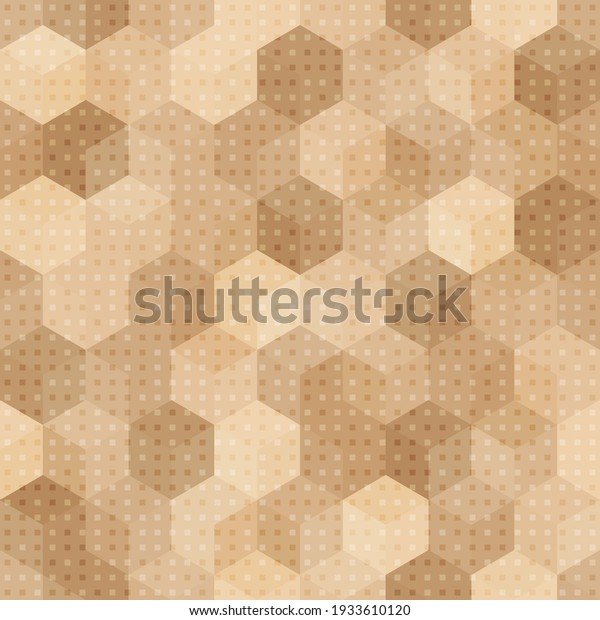 Hexagonal Desert Storm Camouflage Seamless Pattern Stock Vector ...