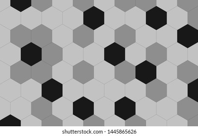 Hexagonal Geometric Background Soccer Ball Texture Stock Vector ...
