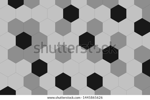Hexagonal Geometric Background Soccer Ball Texture Stock Vector ...