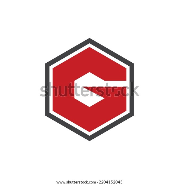 Hexagonal Letter G Logo Design Template Stock Vector (Royalty Free ...