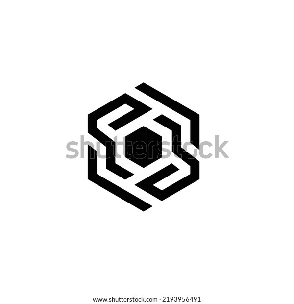 Hexagonal Logo Design Geometry Stock Vector (Royalty Free) 2193956491 ...