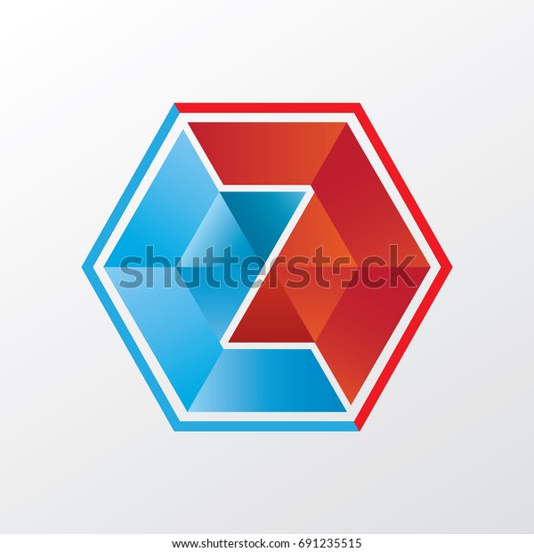 Hexagonal Z Logo Stock Vector (Royalty Free) 691235515 | Shutterstock