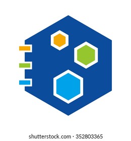 Hexagram Logo Stock Vector (Royalty Free) 352803365 | Shutterstock