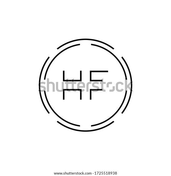 Hf Logo Design Vector Template Initial Stock Vector (Royalty Free ...