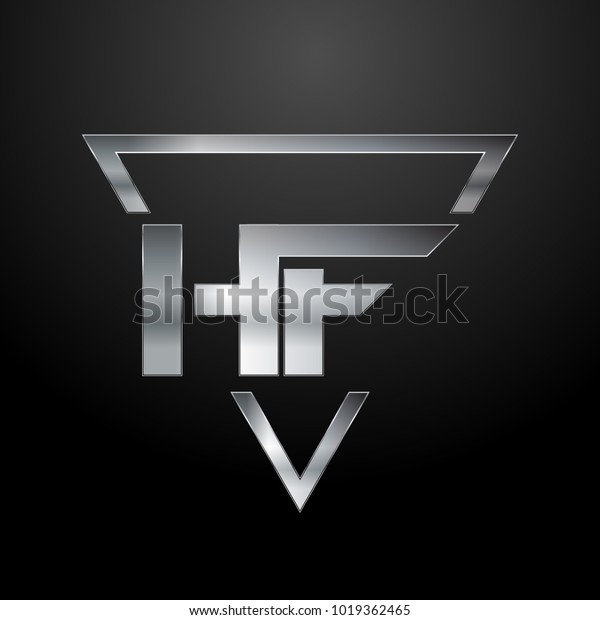 Hf Logo Metal Logo Silver Logo Stock Vector (Royalty Free) 1019362465 ...