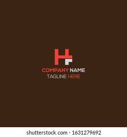 Hf Typography Modern Logo Design Stock Vector (Royalty Free) 1631279692 ...