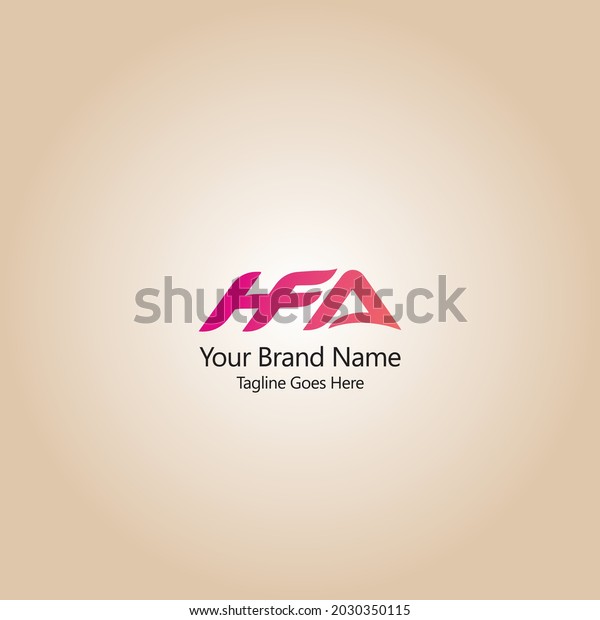 Hfa Vector Logo Design Brand Identity Stock Vector (Royalty Free ...