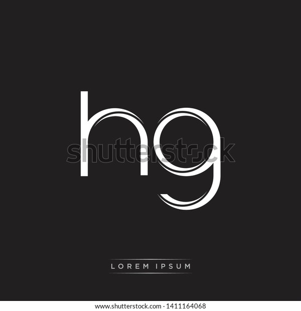 Hg H G Logo Initial Letter Stock Vector (Royalty Free) 1411164068 ...