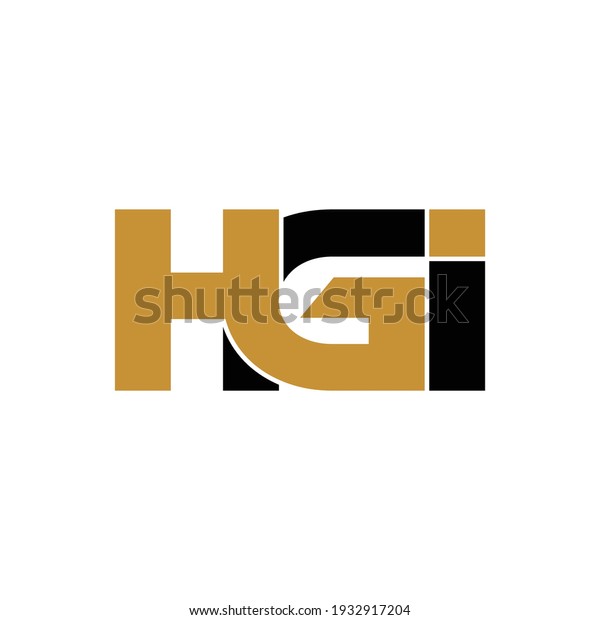 Hgi Letter Monogram Logo Design Vector Stock Vector (Royalty Free ...