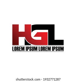Hgl Letter Monogram Logo Design Vector Stock Vector (Royalty Free ...