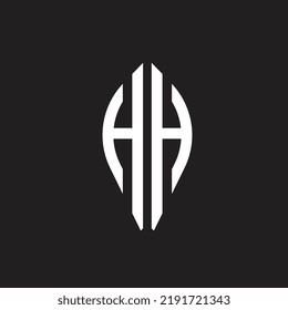 Hh Initial Letters Looping Linked Round Stock Vector (Royalty Free ...