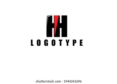 Hh Letter Logo Design Template Vector Stock Vector (Royalty Free ...