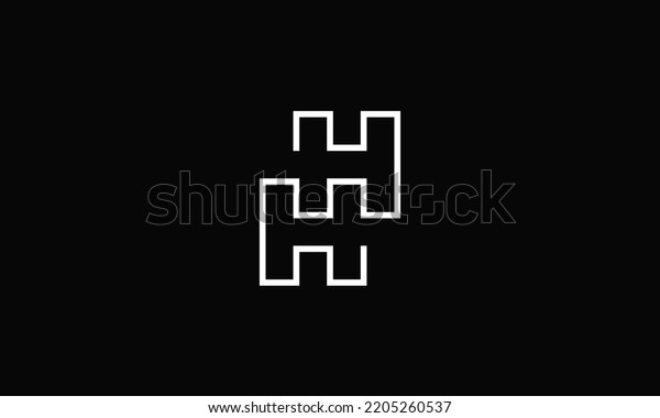 Hh Logo Monogram Company Vector Stock Vector (Royalty Free) 2205260537 ...