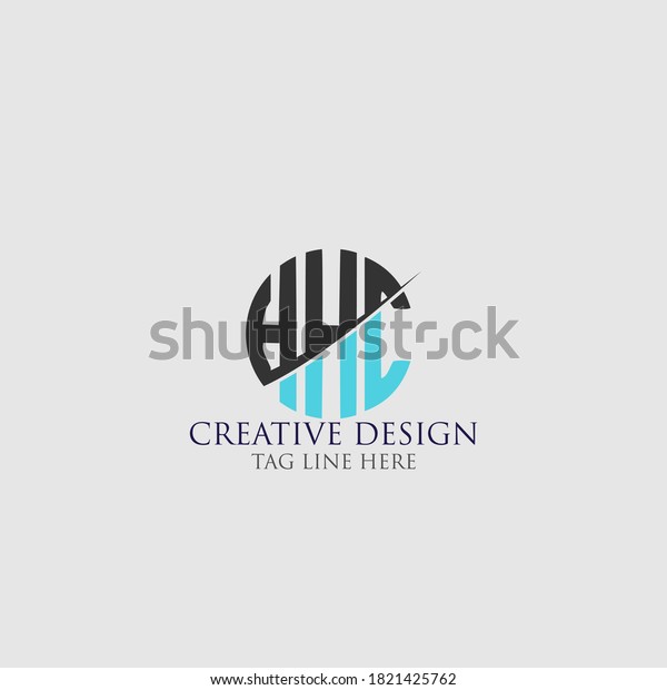 Hhc Letter Logo Design Cross Monogram Stock Vector (Royalty Free ...