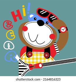 Hi Bear Cartoon Vector Design Stock Vector (Royalty Free) 2164816323 ...