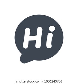 Hi Sticker Social Media Content Vector Stock Vector (Royalty Free ...