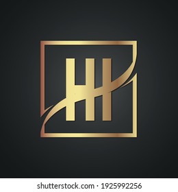 Hi Creative Luxury Letter Logo Stock Vector (Royalty Free) 1925992256 ...