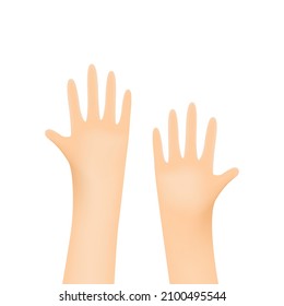 Hi Five Hands Illustration Stock Vector (Royalty Free) 2100495544 ...