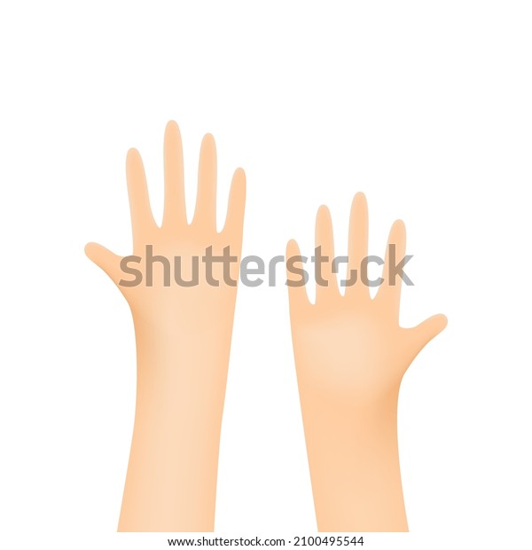 Hi Five Hands Illustration Stock Vector (Royalty Free) 2100495544 ...